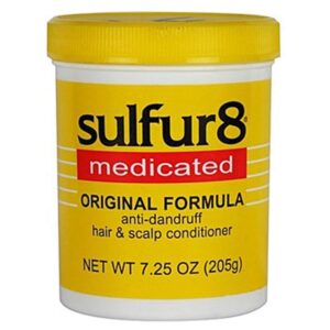 sulfur 8 medicated anti-dandruff hair and scalp conditioner original formula, 7.25 oz