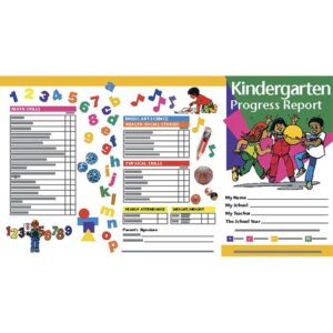 flipside publishing kindergarten progress report, pack of 10 multicolor