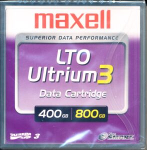 maxell 22919500 lto-3 ultrium 400/800gb tape cartridge - single