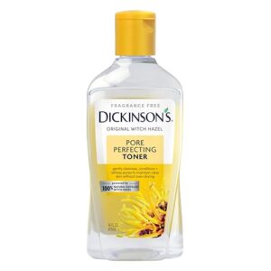 dickinson's original witch hazel pore perfecting toner, 100% natural, 16 ounce fragrance free