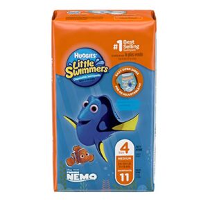 huggies little swimmers disposable swimpants, medium, pack/11 disney character may be different