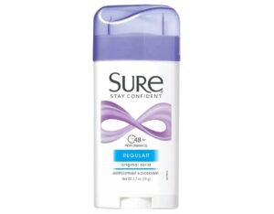 sure anti-perspirant deodorant invisible solid regular scent 2.60 oz