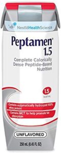 peptamen 1.5 complete high calorie elemental diet unflavored liquid - 8.4oz x 24cans/case