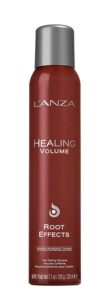 l'anza healing volume root effects hair spray with strong hold effect, boosts shine, volume, and texture, with triple uv and heat protection to prevent sun and styling damage (7.1 fl oz)