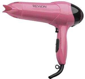 revlon 1875w lightweight hair dryer | for easy smooth styling (pink)