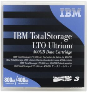 ultrium lto-3 cartridge, 400gb, slate blue case