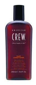 american crew men's conditioner, daily conditioner for soft, manageable hair, naturally derived, vegan formula, citrus mint,8.4 oz