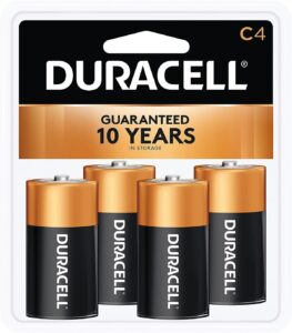 duracell coppertop alkaline batteries c 4 ea