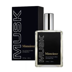 monsieur musk for men cologne spray, 4 ounce