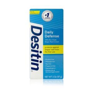 desitin rapid relief diaper rash cream, 2 ounce tube