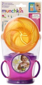 munchkin two snack catchers, colors may vary