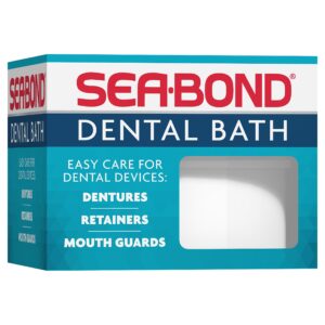 sea bond denture bath, colors may vary