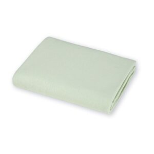 crib & toddler poly/cotton sheets - color: mint - flat