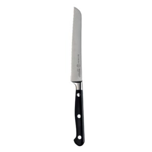 messermeister meridian elite 5” scalloped utility knife - fine german steel alloy blade - rust resistant & easy to maintain