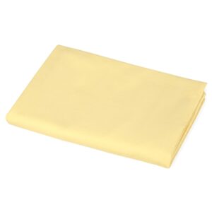 crib & toddler poly/cotton sheets - color: yellow - flat