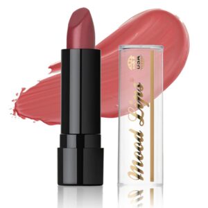 mood lips color changing lipstick | long lasting 12 hour wear | aloe vera moisturizing & hydrating | made in usa | purple