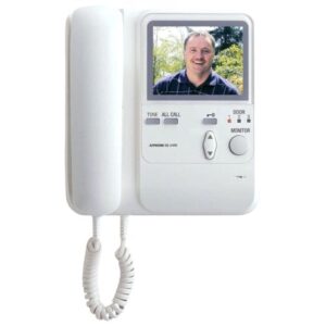 aiphone kb-3hrd audio/video sub-master station with handset and tilt camera control for kb series intercom system