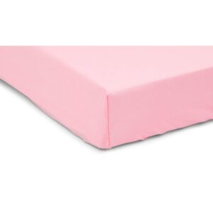 babydoll bedding poly cotton bassinet sheet, pink, 13" x 29"