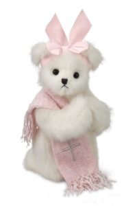 bearington patty praymore plush stuffed animal baptism teddy bear, 10"