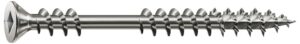 spax #10 x 2-1/2in. flat head stainless steel screw with double lock thread - 1 lb box