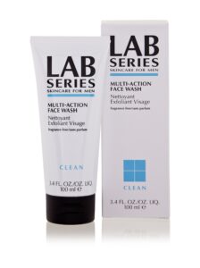 lab series for men multi-action face wash, 100ml / 3.4 fluid ounce