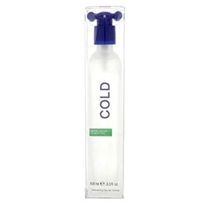 benetton cold for men eau de toilette spray, 3.3 ounce