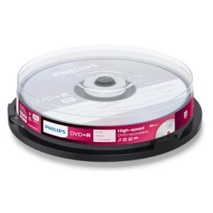 philips dvd+r dr4s6b10f/00 - blank dvds (4.7 gb, 120 min, dvd+r)