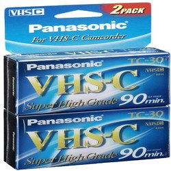 super high-grade vhs-c videocassette