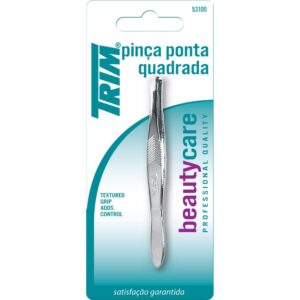 trim professional quality square tip tweezers sold in packs of 6