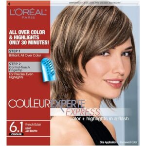 l'oreal paris couleur experte 2-step home hair color and highlights kit, french Éclair