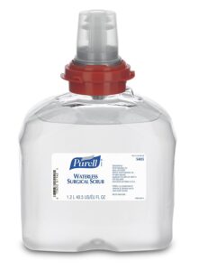 purell tfx waterless surgical scrub, 1200 ml scrub refill for purell tfx touch-free dispenser (case of 4) - 5485-04