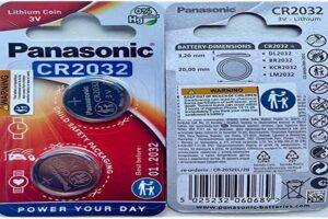 panasonic 2 cr2032 3 volt lithium batteries