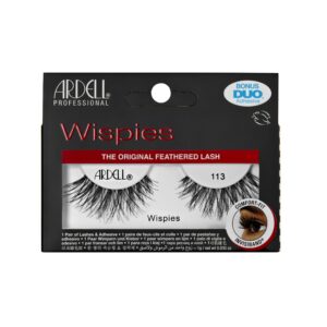 ardell glamour lashes, 113 black, dark, 1 fl oz (aii61310b-1)