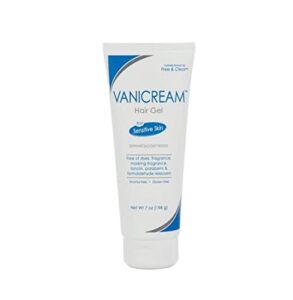 vanicream hair styling gel, fragrance and gluten free, for sensitive skin, unscented, 7 oz, packaging may vary