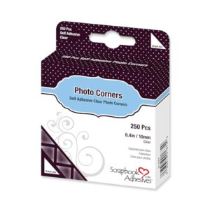 scrapbook adhesives by 3l photo corners, clear