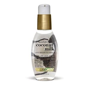 ogx nourishing + coconut milk anti-breakage serum, 4 fl oz