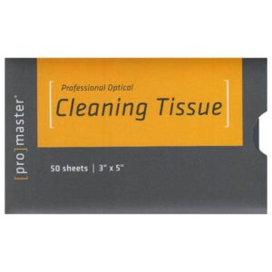 promaster opticclean professional lens tissue - 50 sheet booklet