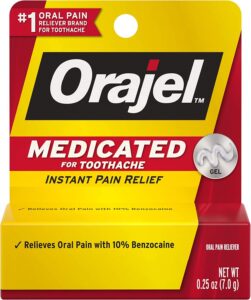 orajel gel regular 0.25 oz.