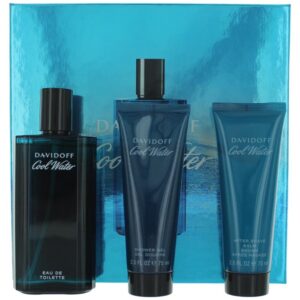 cool water men eau-de-toilette spray, shower gel and after shave balm by zino davidoff