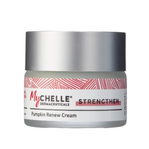 mychelle dermaceuticals pumpkin renew cream (1.2 fl oz) - daily face moisturizer with pumpkin seed oil, cloudberry extract & antioxidants - moisturizes, nourishes & strengthens skin