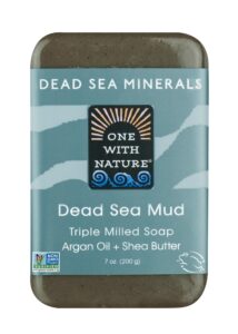 one with nature dead sea mud dead sea minerals soap, 7 ounce bar