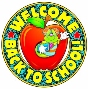 carson dellosa welcome back to school! two-sided decoration (4161)