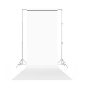 savage seamless paper photography backdrop - color #66 pure white, size 53 inches wide x 36 feet long, backdrop for youtube videos, streaming, interviews and portraits - made in usa