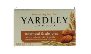 yardley of london naturally moisturizing bar soap oatmeal & almond 3+1 free