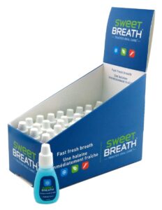 sweet breath drops (48 pieces) peppermint (blue) 0.125 ounce (4ml)