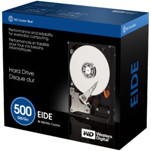 western digital 500gb eide internal hard drive, 7200 rpm, 8 mb cache, retail box (wd5000jbrtl)