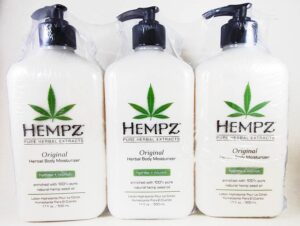 hempz original herbal moisturizer 17 ounce lotion 3 pack