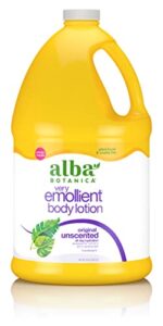 alba botanica very emollient body unscented lotion, 128 ounce