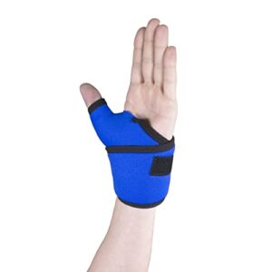 otc wrist-thumb splint, wrap style support, neoprene, small