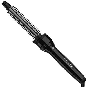 revlon perfect heat ceramic curling iron brush, black, 3/4"